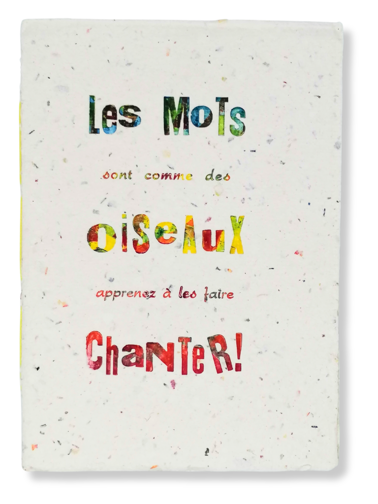 Livret Typographique "Les Mots sont comme des Oiseaux" - Lettres en Voyage
